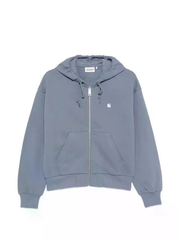 Carhartt Work In Progress Zip-fastening Hoodie With Embroidered Logo