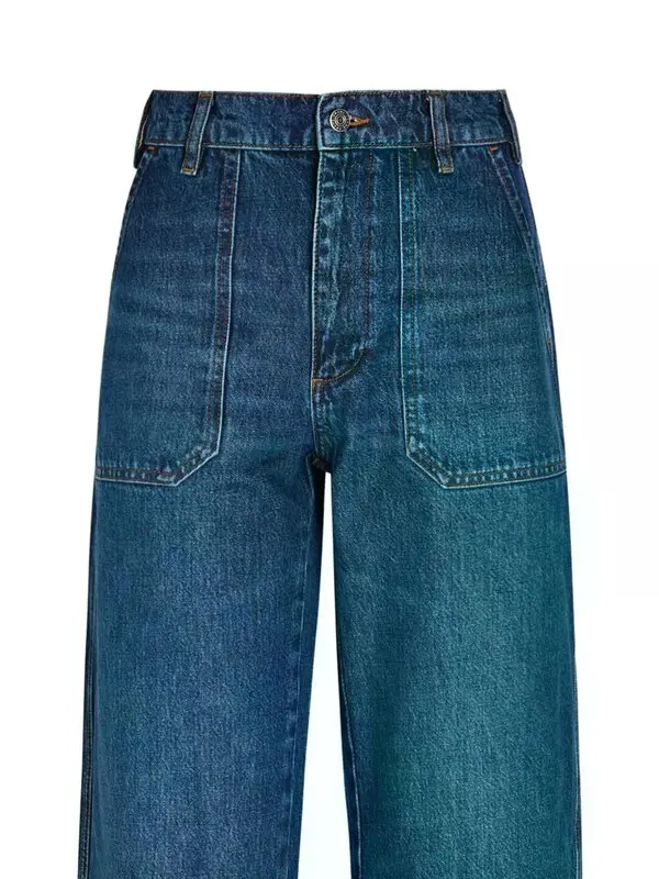 FRAME Ranger Patch-pocket Wide-leg Jeans