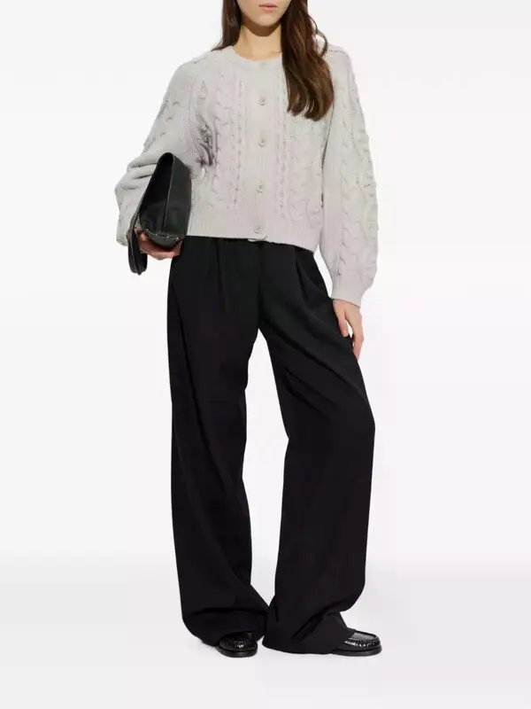 LISA YANG Winroe Cable-knit Cardigan - Grey