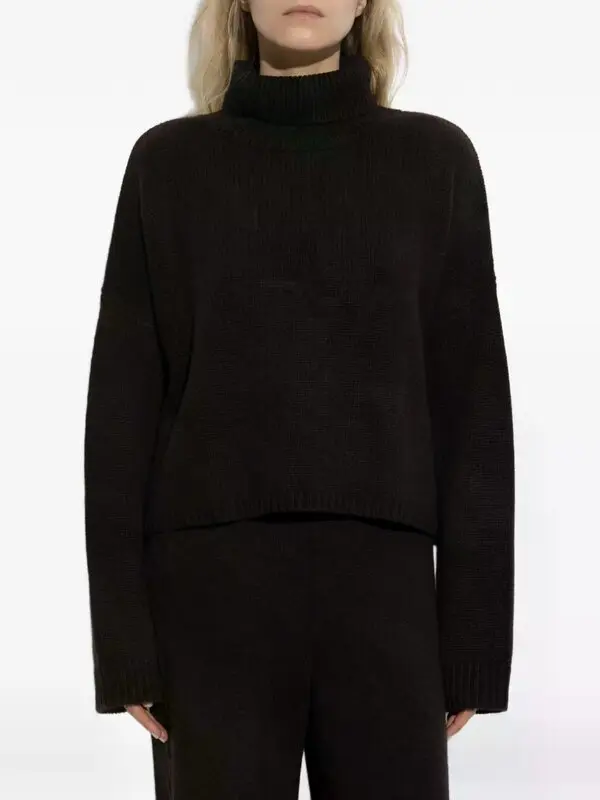 LISA YANG Zerlina Turtleneck Sweater - Brown