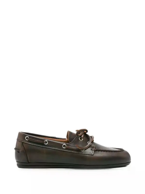 POSA Lace-up Leather Loafers