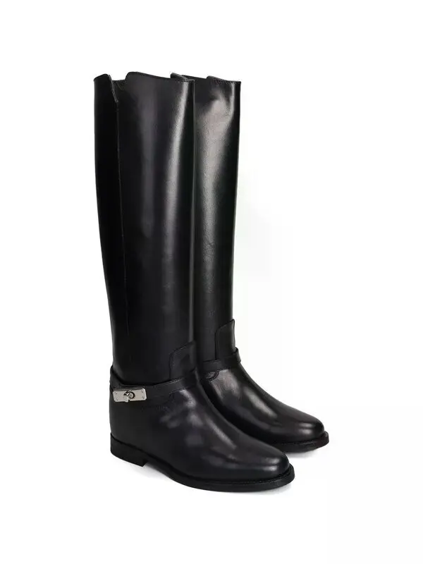 VIA ROMA 15 Buckle-strap Knee-high Boots