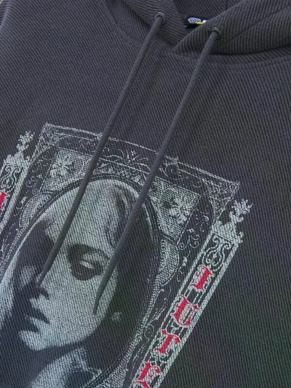 IUTER Fallen Love Graphic-print Drawstring Hoodie - Grey