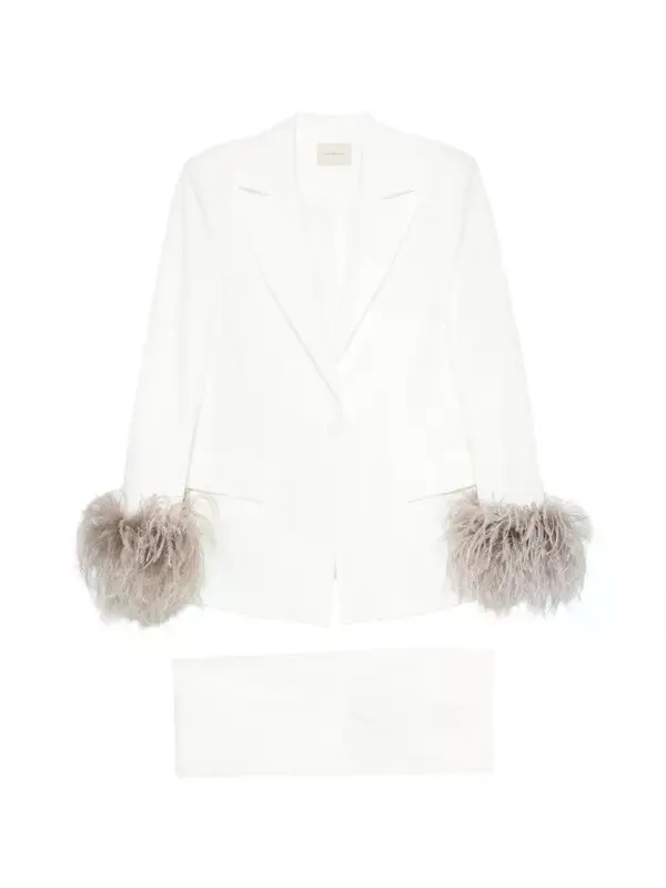 THE ARCHIVIA Feather-cuff Blazer