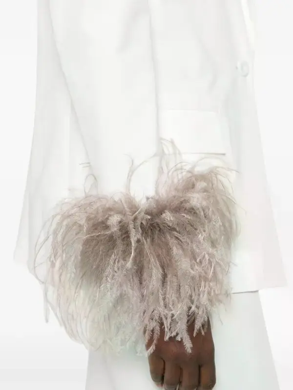 THE ARCHIVIA Feather-cuff Blazer