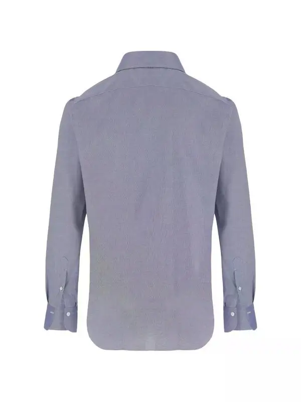 FINAMORE 1925 Button-up Rounded-hem Shirt