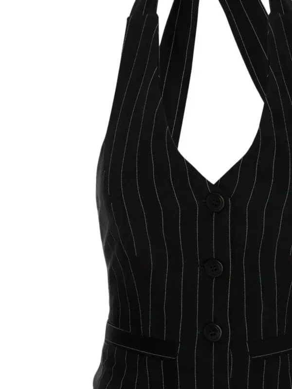 HAMZA Kimi Striped Halterneck Vest