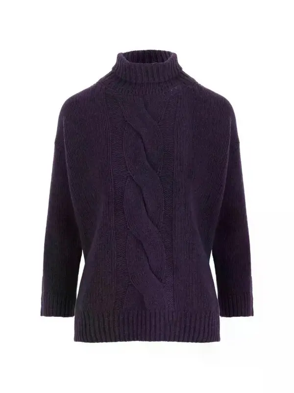 Bruno Manetti Cable-knit Turtleneck Sweater