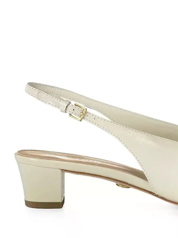 Veronica Beard Leather Slingback Pumps - Neutrals
