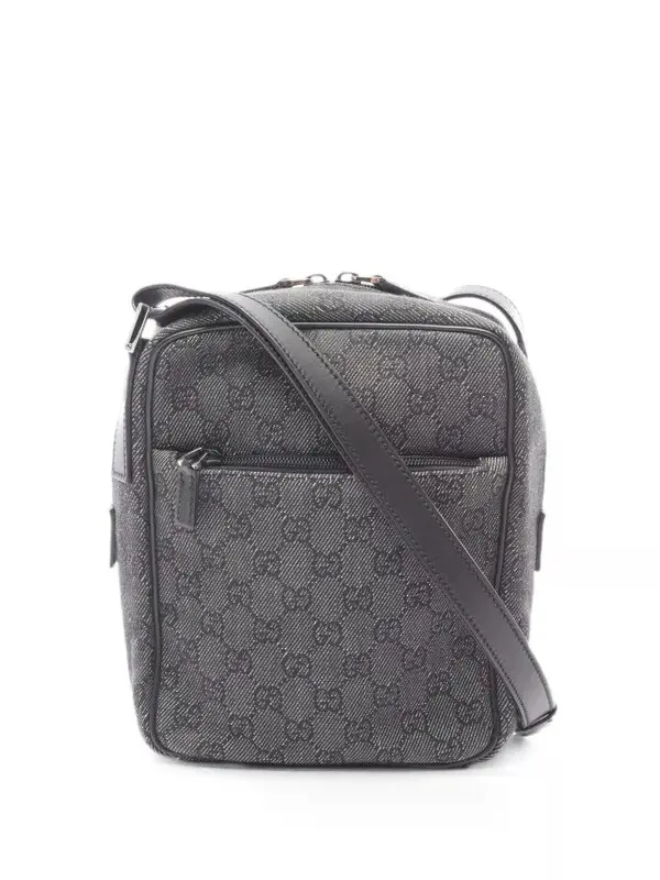 Gucci Gg Pattern Shoulder Bag - Grey