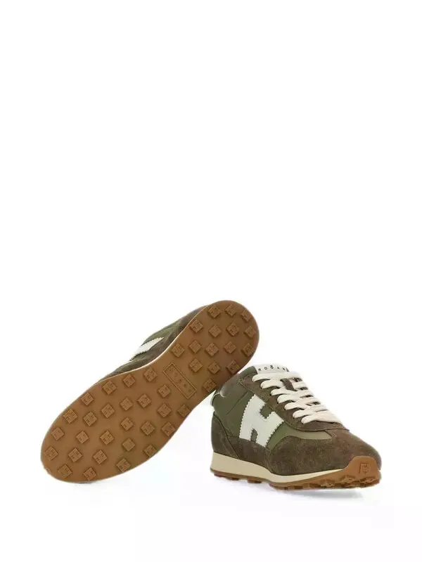 Hogan Athletic Sneakers With Vintage Outsole And Mini Wedge