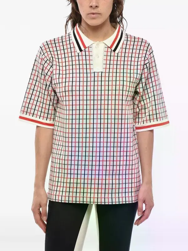 Stella McCartney Checked Short-sleeve Polo Shirt
