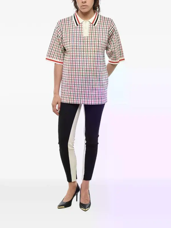 Stella McCartney Checked Short-sleeve Polo Shirt