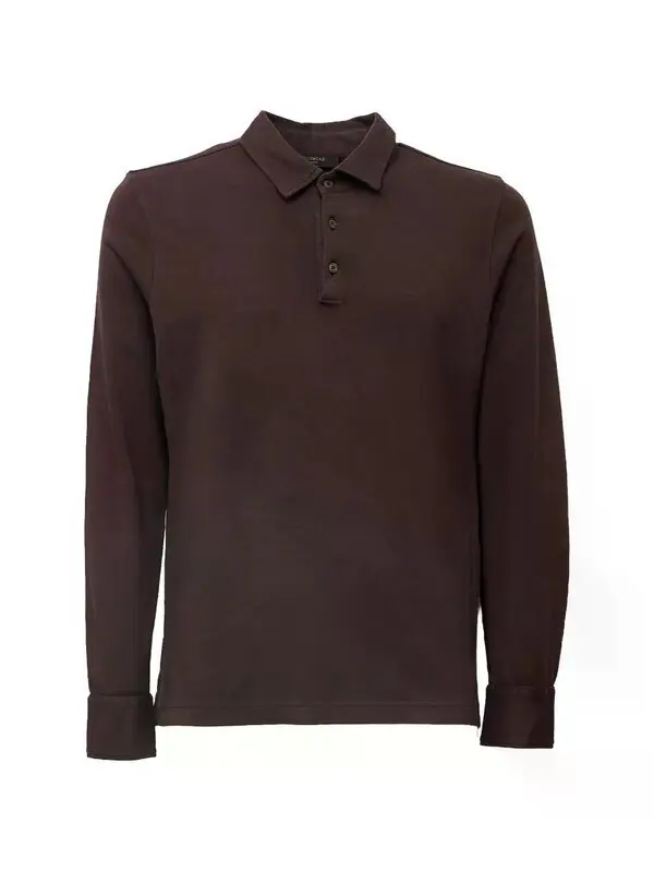 ZANONE Long-sleeve Button-cuff Polo Shirt