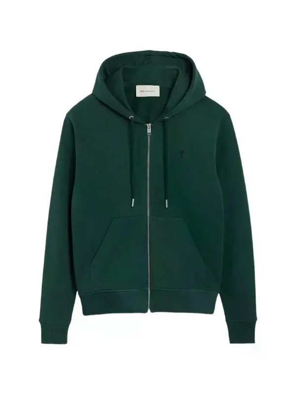 AMI Paris De Coeur Zip-up Hoodie
