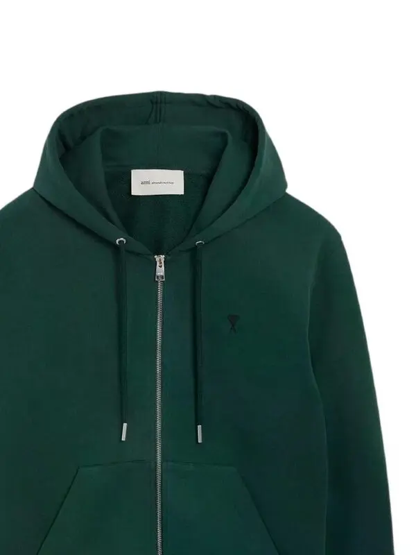 AMI Paris De Coeur Zip-up Hoodie