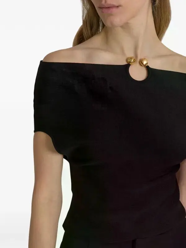 Alberta Ferretti Cut-out Off-shoulder Top