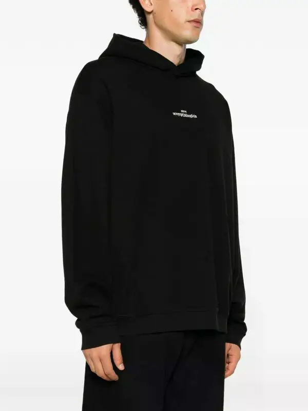 MAISON MARGIELA Logo-embroidered Hoodie