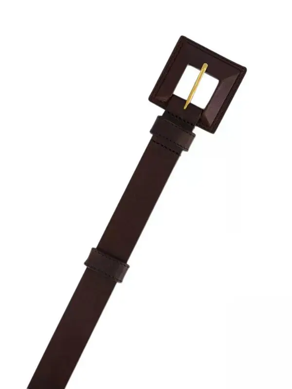 Saint Laurent Square Buckle Leather Belt