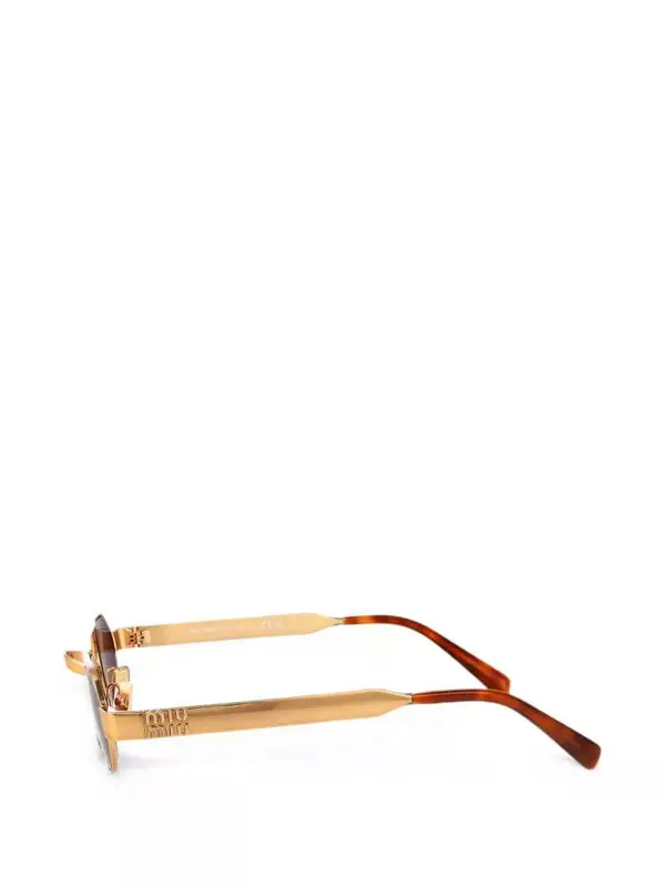 Miu Miu Tone Geometric Frame Sunglasses