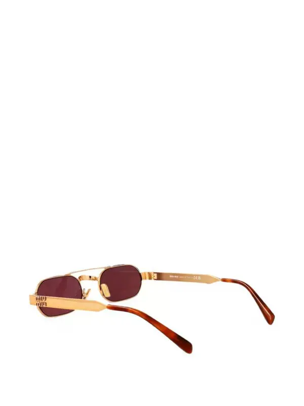 Miu Miu Tone Geometric Frame Sunglasses