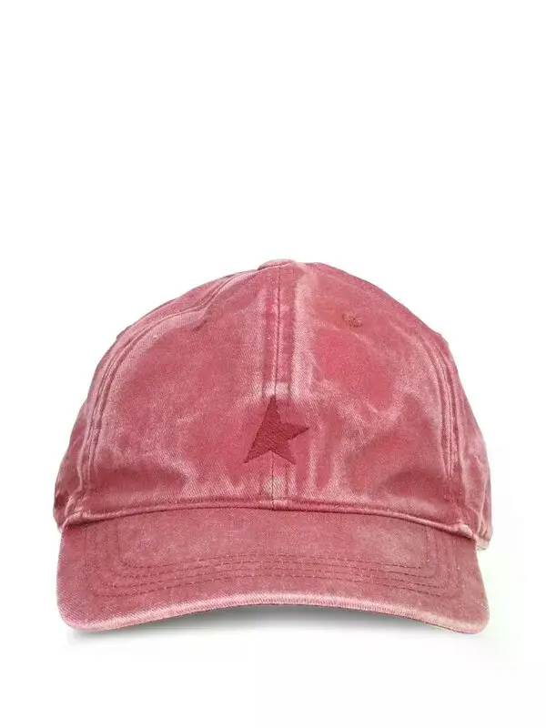 GOLDEN GOOSE Journey Star Embroidered Baseball Cap - Pink