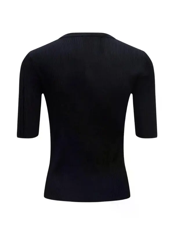 Max Mara Button-embellished Ribbed-knit Sweater