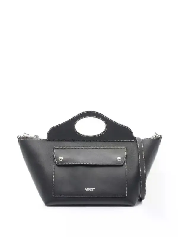 Burberry 2010s Mini Soft Pocket Two-way Handbag - Black