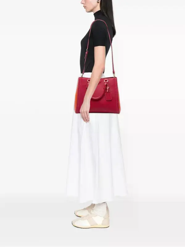 Prada Bicolor Saffiano Lux Satchel