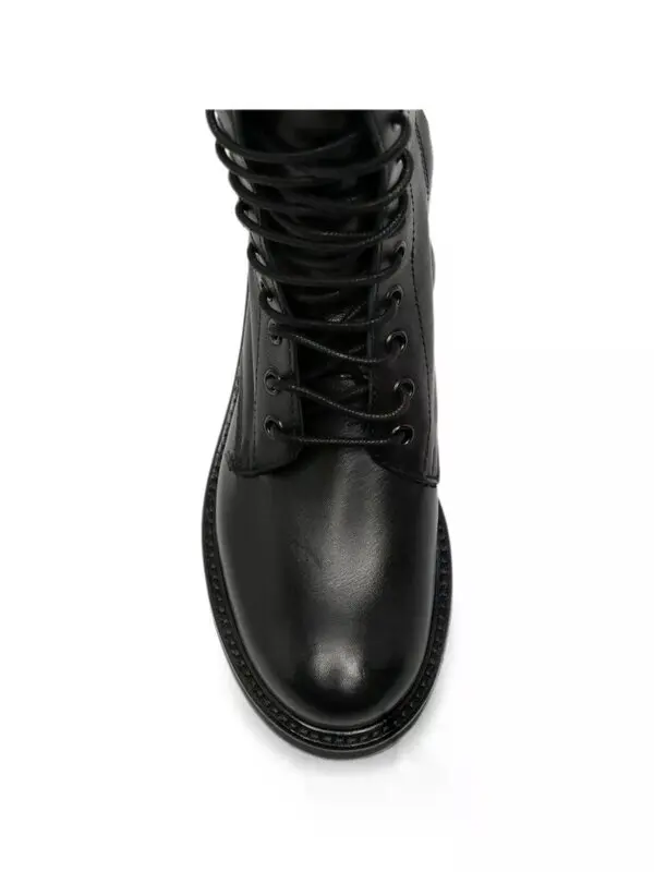 METISSE Lace-up Leather Ankle Boots