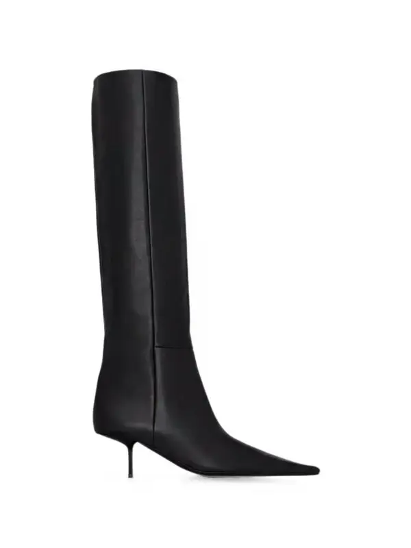 Saint Laurent Pointed-toe Knee-high Boots