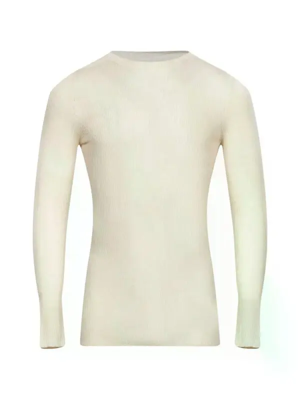 Rick Owens Ribbed-knit Long-sleeve T-shirt - Neutrals