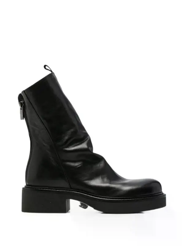METISSE Slouchy Rear-zip Ankle Boots