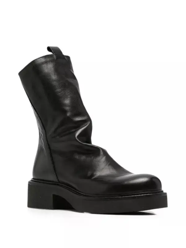 METISSE Slouchy Rear-zip Ankle Boots