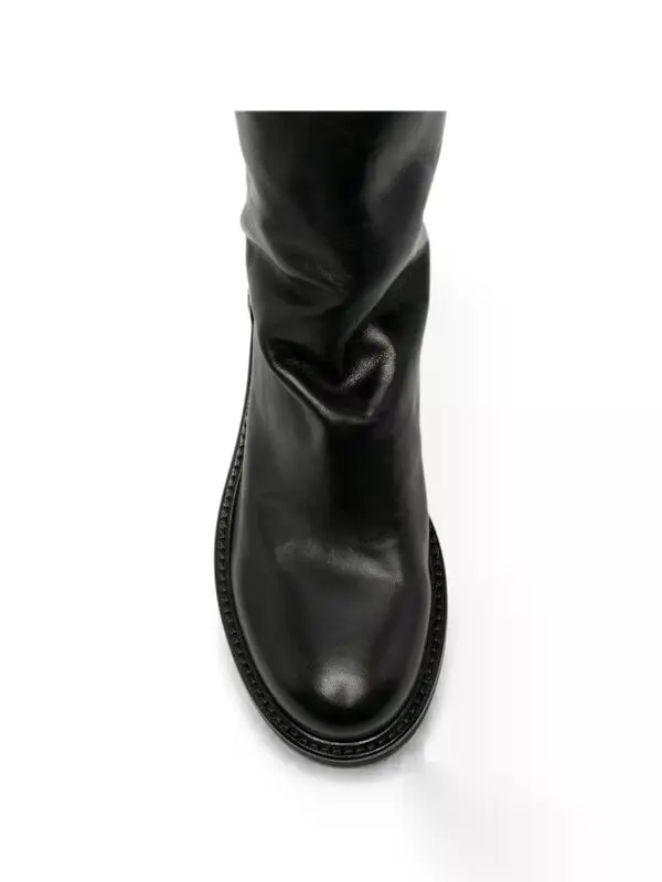 METISSE Slouchy Rear-zip Ankle Boots