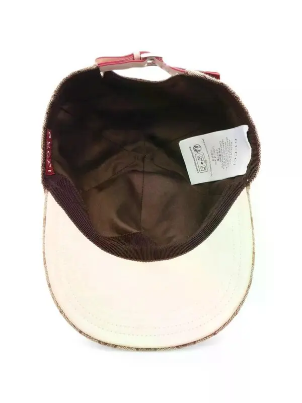 Gucci Gg Supreme Baseball Cap With Yuko Higuchi Cat Patch - Neutrals