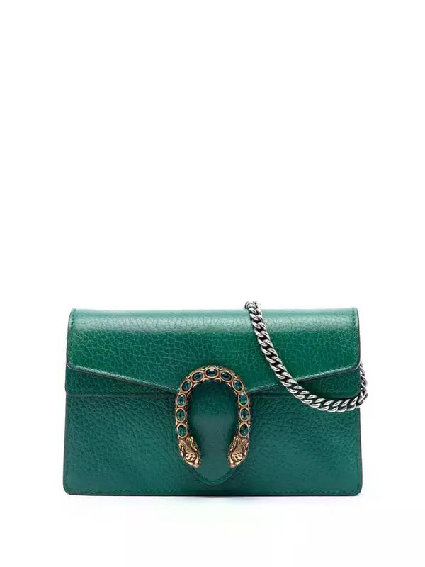 Gucci Dionysus Mini Leather Crossbody Bag - Green