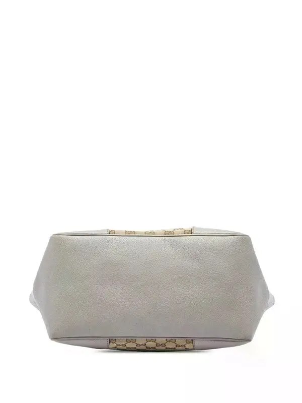 Gucci Gg Canvas And Leather Bree Tote Bag