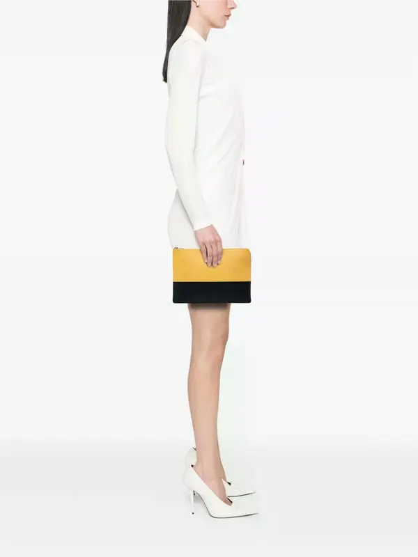 Celine 2012 Bicolor Leather Solo Clutch Bag
