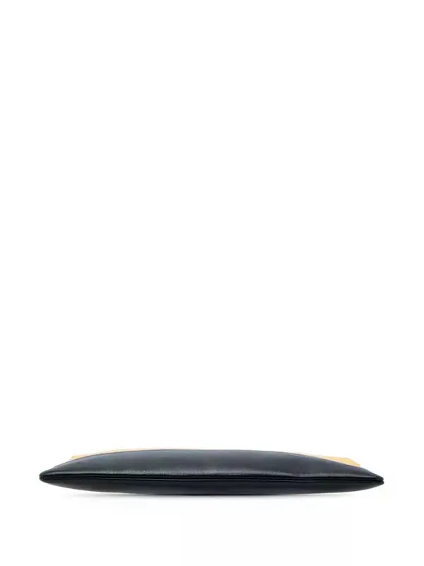 Celine 2012 Bicolor Leather Solo Clutch Bag