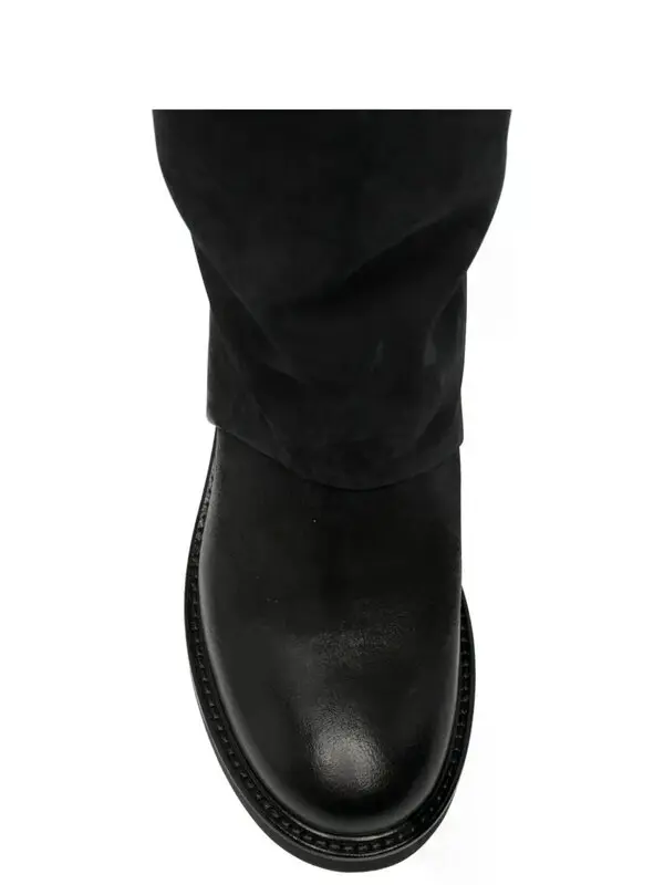 METISSE Fold-over Leather Boots