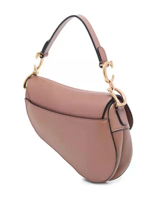 Dior Smooth Calfskin Saddle Bag Satchel - Brown