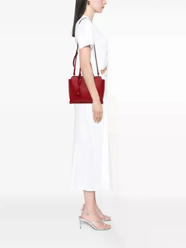 Prada Soft Calf Trimmed Saffiano Convertible Tote Satchel