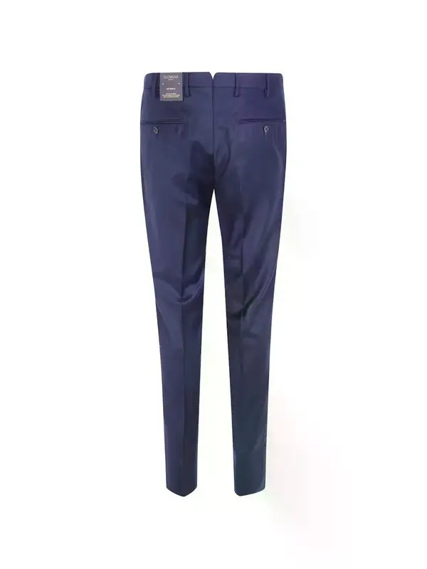 Incotex Pressed-crease Wool Trousers
