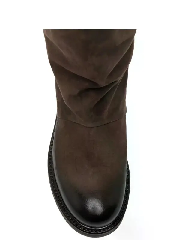 METISSE Leather Pull-on Boots