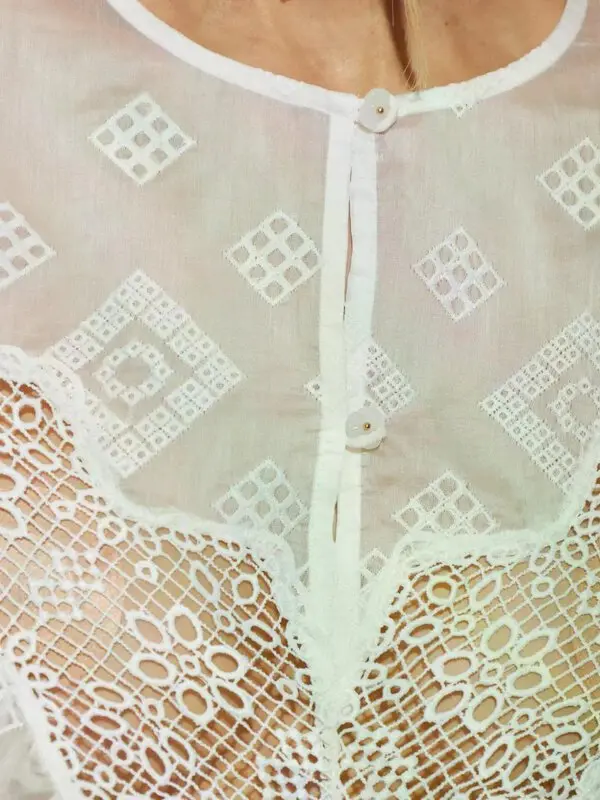 Munthe Valiance Embroidered Lace-trim Blouse
