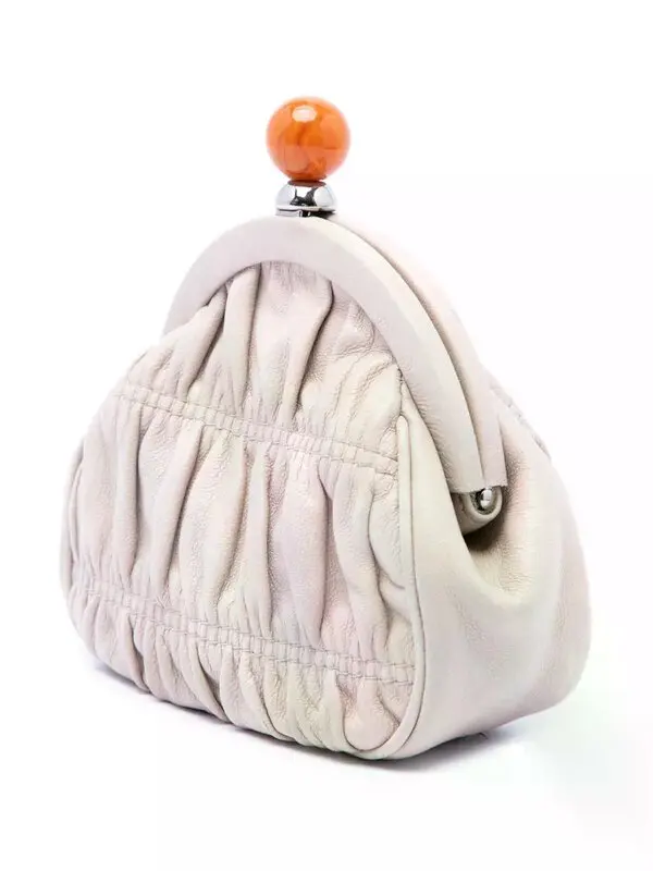 Prada 2013-2026 Nappa Gaufre Kiss Lock Purse Coin Pouch