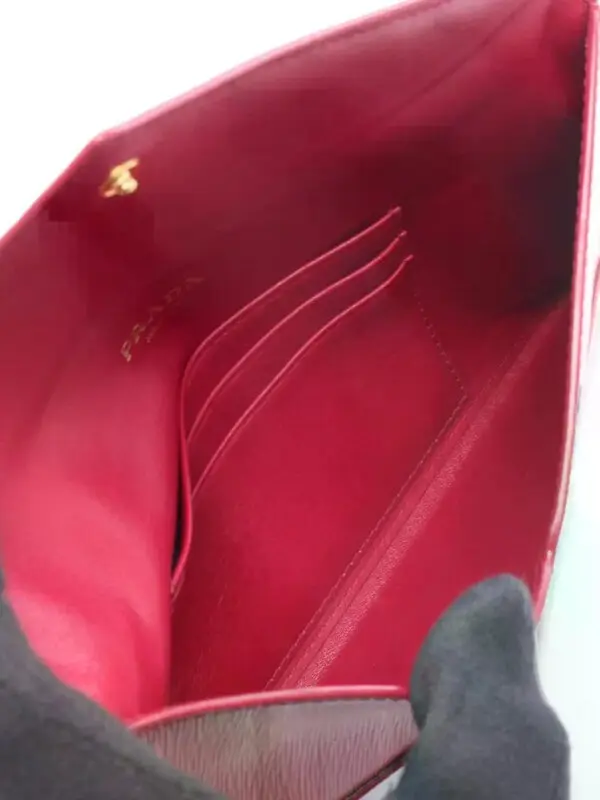 Prada 2010s Vitello Move Envelope Wallet