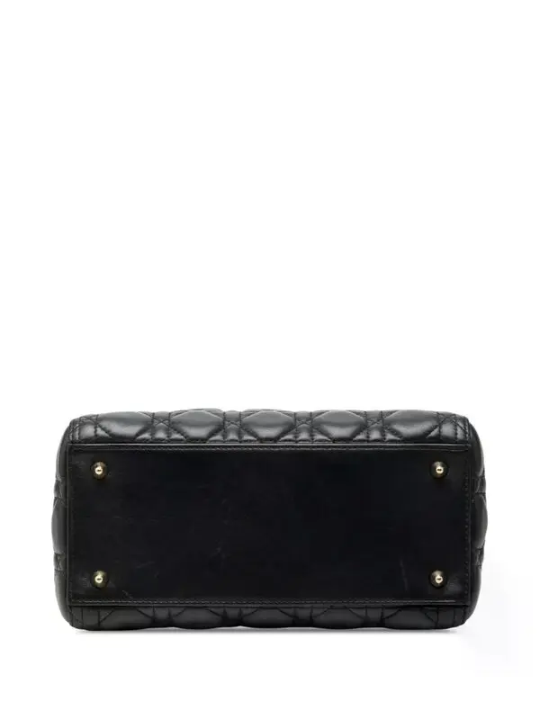 Dior 2017 Medium Lambskin Cannage Lady Satchel