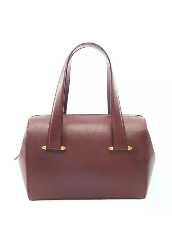 Cartier 2000s Must Line Boston Tote Bag - Red